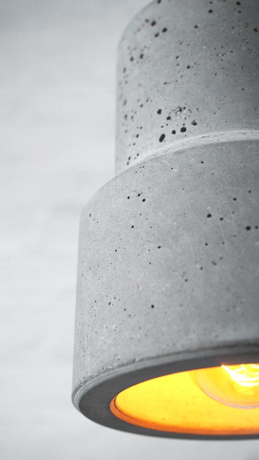 Brutalist Concrete Light | Concrete Pendant Light | Brutal Design London